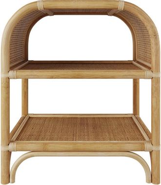 Rendez-Vous Déco Rendez-vous Déco - Table de chevet avec étagères en rotin - gaspy