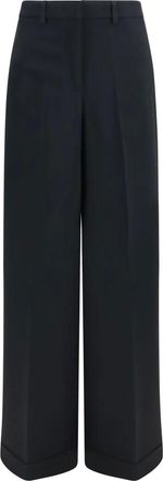 Fabiana Filippi Pantalon Large - Femme - Pantalons - Noir - Taille: 40 FR