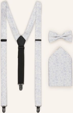 Olymp Set: Hosentr&auml;ger, Fliege Und Einstecktuch blau