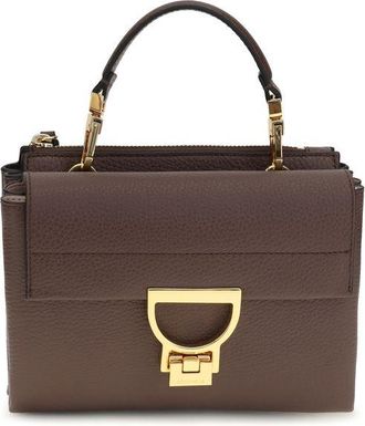 Coccinelle Braune Kalbleder Bos Taurus Handtasche