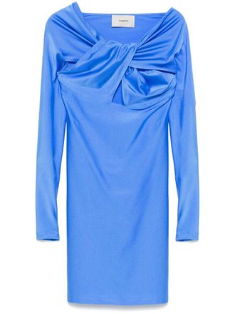 Coperni robe courte à détail torsadé - Bleu