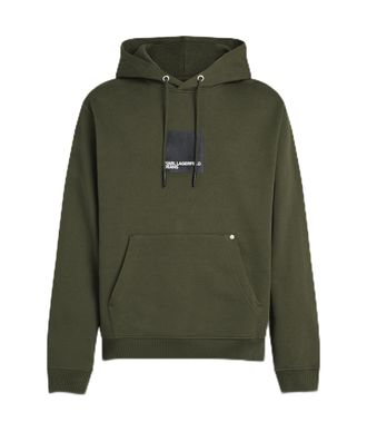 Karl Lagerfeld Karl Lagerfeld Jeans, Herren, Box Logo Hoodie, Normale Passform, Grün, S