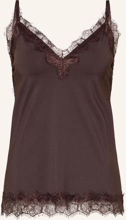 Rosemunde Top Bridget Mit Spitze braun