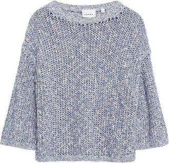 Comma 3/4 Arm-Pullover Strickpullover Moulin&eacute;-Strickpullover mit &uuml;berschnittenen Schultern