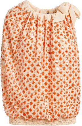Essentiel Femme, Blouses et Chemises, Orange, Taille: 36 FR Jocelyn Sequin Smocked Top