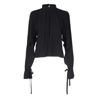 Pinko Seidenblusen-Mischung mit vertikalem Cut-Out - - Blouses & Shirts - Damen - Schwarzk - XL