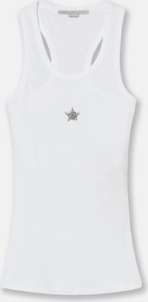 Stella McCartney Crystal Star Racerback Tank Top,, Size: XXS