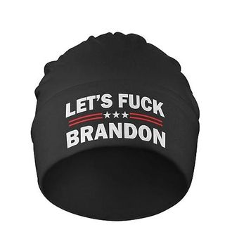 Generic Homme Femme Bonnets Tricot&eacute; Allons Baiser Brandon Bonnets De Ski Doux Bonnet dhiver Mode Bonnet &Agrave; Revers pour Quotidien Course Patinage