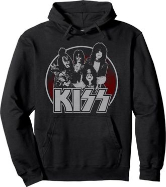 Kiss Sonnenfeuer Portr&auml;t Pullover Hoodie