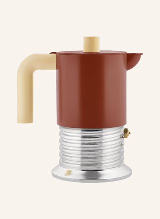 Alessi Espressokocher Vite braun