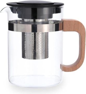 Quid Tubin Teekanne, Glas, Filter, Edelstahl, 0,8 l