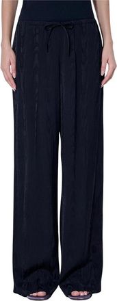 Dries Van Noten Puvis Weite Satinhose - - Trousers - Damen - Schwarzk - XS