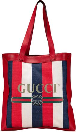 Gucci Shopper - Canvas Sylvie Baiadera Tote - Gr. unisize - in Rot - für Damen