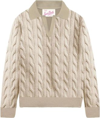 MC2 Saint Barth Femme, Pulls, Beige, Taille: 38 FR Cassy Braid