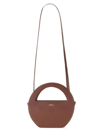 Vix Womens Mini Edda Bag Brown Calf Leather Handbags Hand