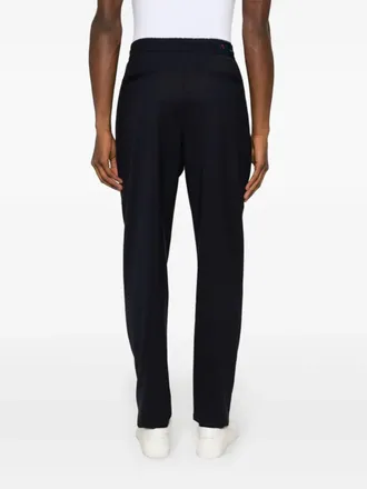 Kiton Mens Logo-Patch Cotton Tapered Trousers Aw23 M