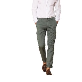 Mason's Extra Slim Fit Cargo Hose in Dunkelgr&uuml;n - - Trousers - Herren - Gr&uuml;n - 3XL