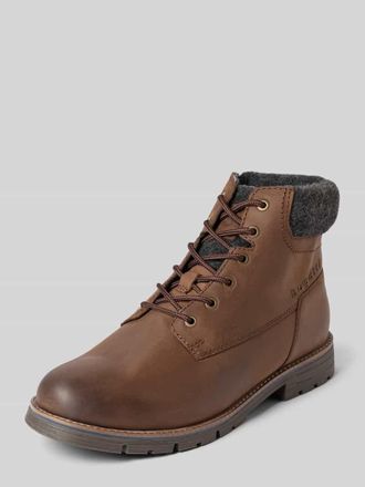 Bugatti Boots aus Leder-Textil-Mix mit Rei&szlig;verschluss Modell Jobar