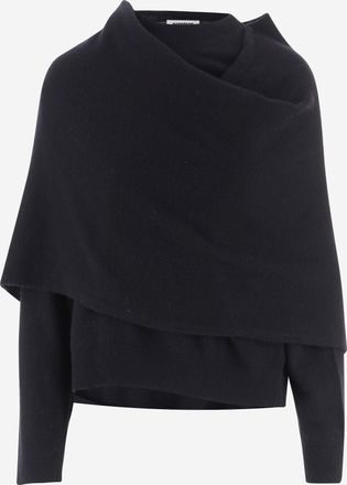 Darkpark Pull en laine et cachemire avec drap&eacute;