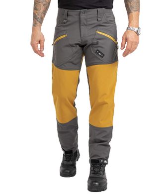 Rock Creek Herren Softshell Hose Cargohose Outdoorhose Wanderhose Herrenhose Wasserdicht Skihose Arbeitshose Winterhose Trekkinghose H-245 Dunkelgrau 2XL