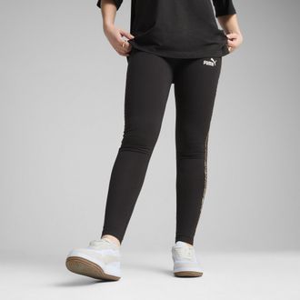 Puma Legging &agrave; motif animal Essentials Femme, V&ecirc;tements, Noir, XL