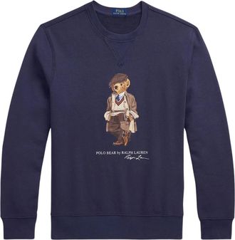 Ralph Lauren Homme, Sweatshirts et sweats &agrave; capuche, Bleu, Taille: L Polo Bear Fleece SweaT-shirt
