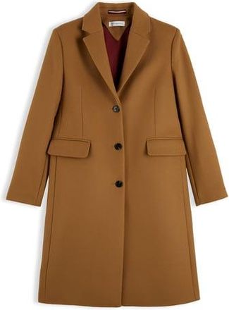 Tommy Hilfiger Manteau long uni en laine m&eacute;lang&eacute;e