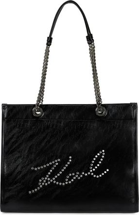 Karl Lagerfeld Shopper - K/SKUARE MITELLGROSSE TOTE-BAG MIT NIETEN - Gr. unisize - in Schwarz - für Damen
