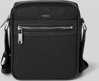 HUGO BOSS Umh&auml;ngetasche mit Logo-Applikation