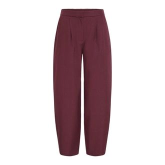 Ichi Ichi - IHFava Pantalon Large - Femme - Pantalons - Rouge - Taille: 38 FR