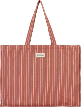 Gabrielle Paris Sac Week-end &agrave; rayures Lilas Gabrielle Paris