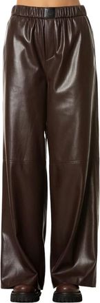 Isabelle Blanche Pantalon Similicuir - Femme - Pantalons - Brun - Taille: 44 FR