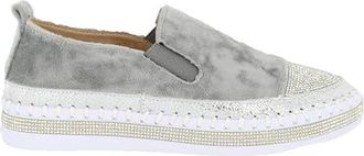 bernie mev. sa TW187 Baskets à Enfiler pour Femmes (Grey Velvet, Système Taille Chaussures EU, Adulte, Femme, Numérique, Moyen, 42)
