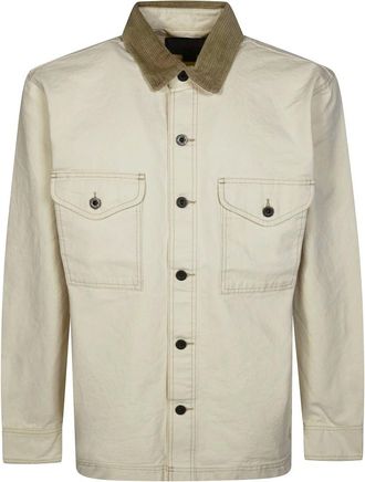 Filson Homme, Vestes, Beige, Taille: XL Over Shirt Collo Velluto