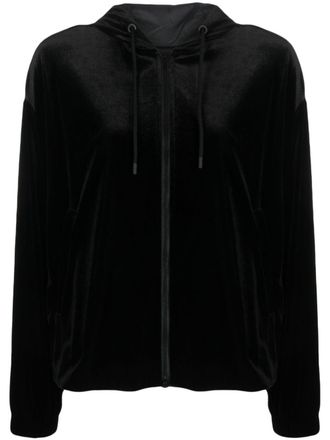 Emporio Armani Kapuzenjacke mit Reißverschluss - Schwarz