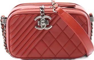 Chanel sac porté épaule Cocoboy (2014-2015) - Rouge