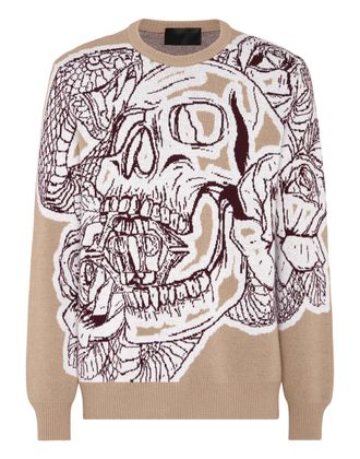 Philipp Plein Rundhalspullover Skull