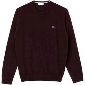 Lacoste Brauner Wollpullover mit Krokodil-Logo - - Knitwear - Herren - Braun - S