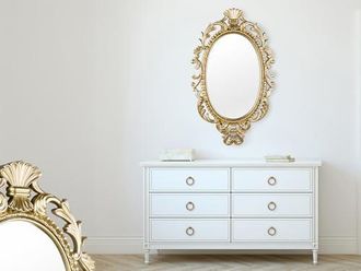 Mirrors and More Rahmenspiegel Trixi 81270179 Kunststoff Gold