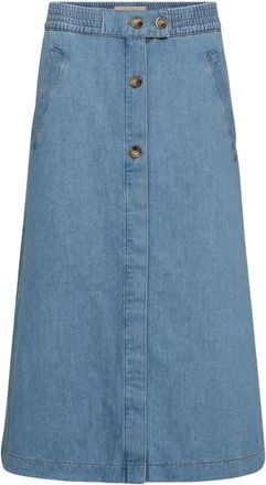 Mos Mosh MOS Mosh, Femme, Jupes, Bleu, Taille: W28 Jupe en Denim Bleu Clair