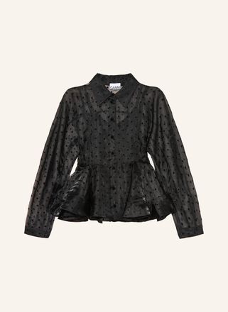 Ganni Hemdbluse schwarz