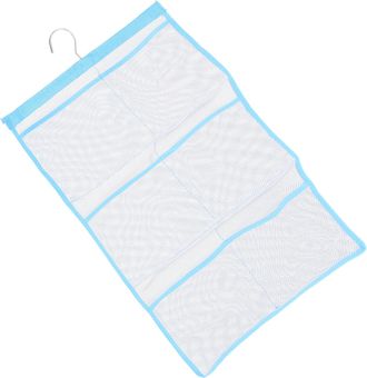 Holibanna Fächer Mesh Dusch Organizer mit Einzelhaken Platzsparender Badezimmer Aufbewahrungsbeutel aus Schnell Trocknendem Material für Shampoo Conditioner Dus