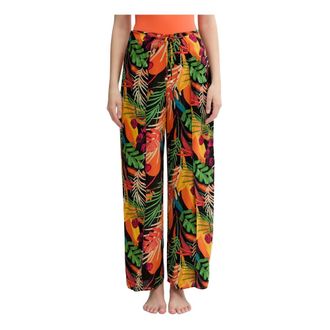 Desigual Weite Strandhosen - - Trousers - Damen - Mehrfarbig - M