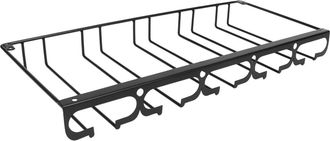 Angoily Schwarzes Eisen weinglasregal zum Aufh&auml;ngen Rahmenhalter f&uuml;r Umgedrehte Weingl&auml;ser Stabiles Platzsparendes Design f&uuml;r K&uuml;che Bar Restaurant und Zuhause