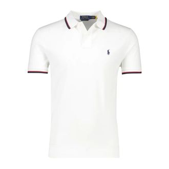 Polo Ralph Lauren Homme, Tops, Blanc, Taille: M Polo Slim Fit &agrave; Manches Courtes