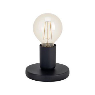 Eglo Tischlampe Pozello, minimalistische Deko Tischleuchte, Nachttischlampe aus Metall in schwarz, Lampe Wohnzimmer mit Schalter, Wohnzimmerlampe f&uuml;r XXL E