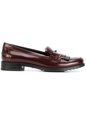 Tod's Loafer mit Fransen - Rot