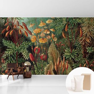 Tulup Tapete Vliestapete Mit Kleber Wandtapete Modern - Tapete Mit Motiv - Tapete Schlafzimmer Exotischer Garten 416x254 Cm