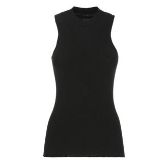 Rick Owens Femme, Tops, Noir, Taille: 36 FR Haut en Laine C&ocirc;tel&eacute;e