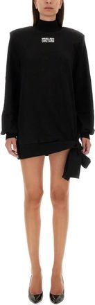 Versace Jeans Couture Femme, Robes, Noir, Taille: 38 FR SweaT-shirt Dress With Logo